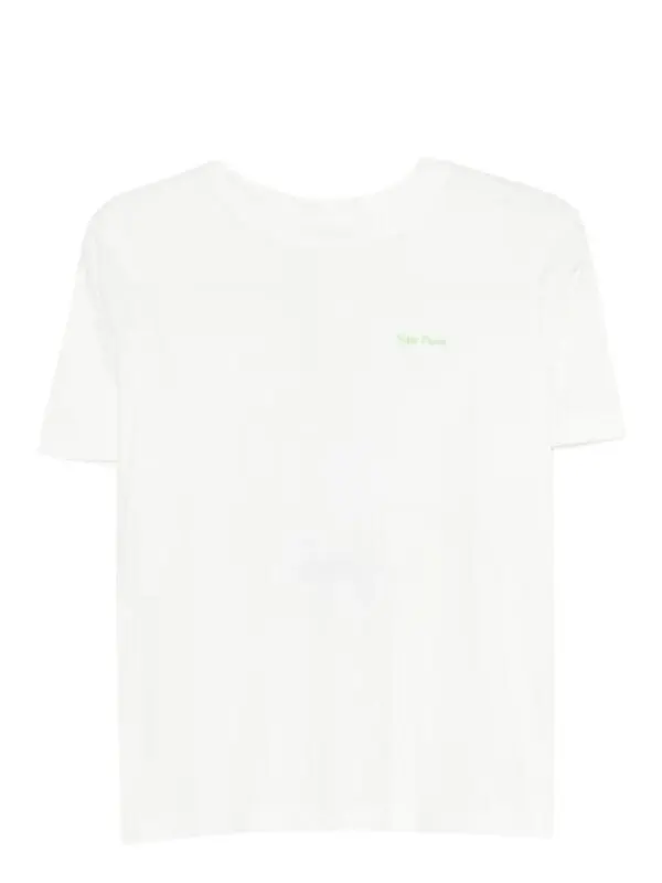 Maje Logo-embroidered T-shirt - White