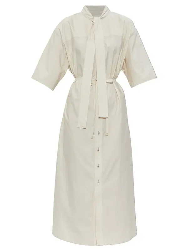 LEMAIRE Short-sleeve Midi Dress - Cream