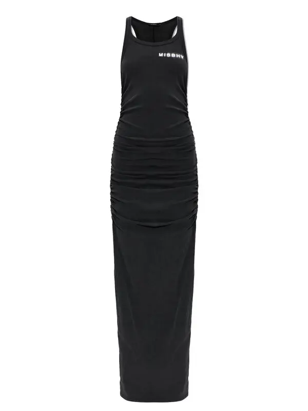 MISBHV Long Dress With Back Slit - Black