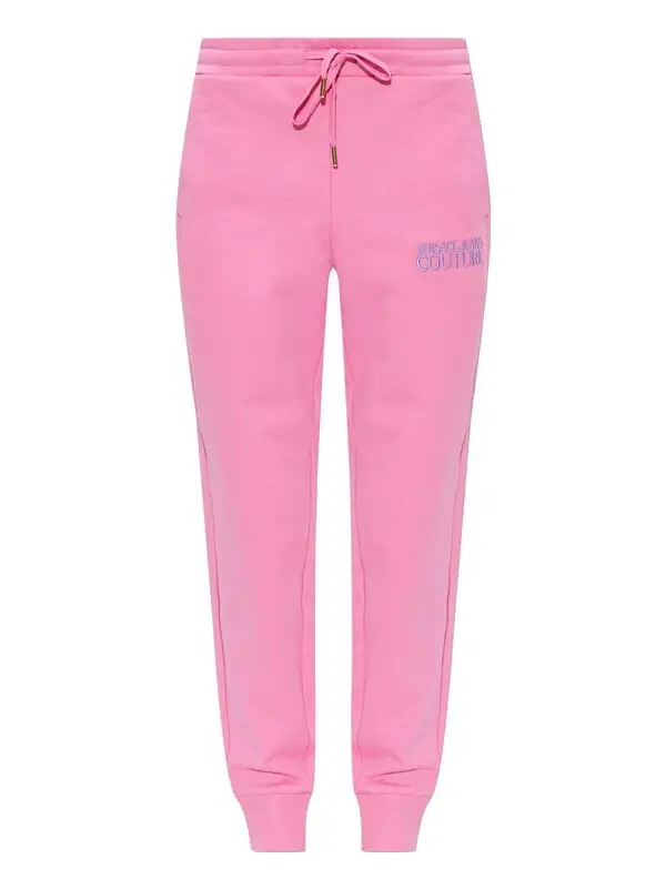 Versace Embroidered Logo Track Pants - Pink