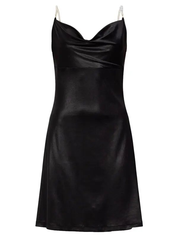 Versace Dress With Pearl Straps - Black