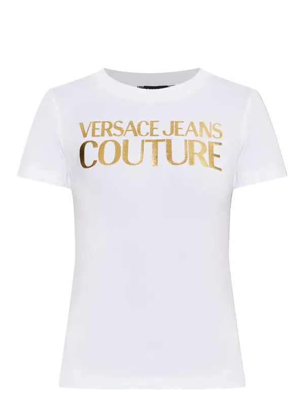 Versace Printed Logo T-shirt - White