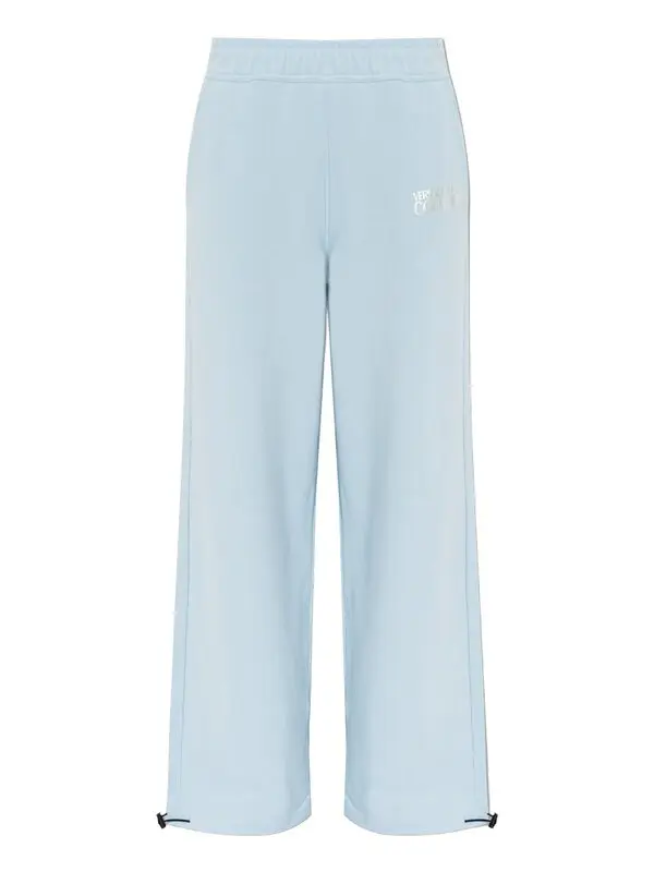 Versace Sweatpants With Cuffed Legs - Light Blue