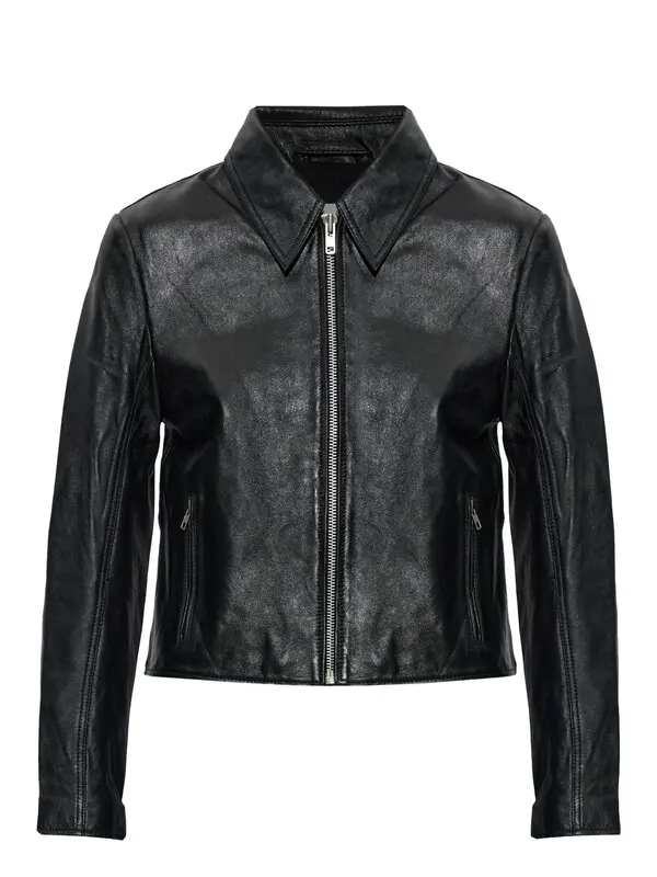 SAMSØE SAMSØE Sashiloh Leather Jacket - Black