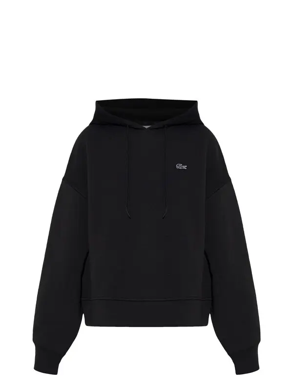 Lacoste Relaxed Fit Hoodie - Black