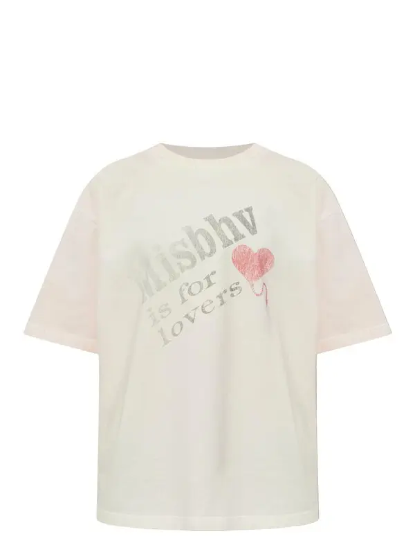 MISBHV Oversized Printed T-shirt - Cream