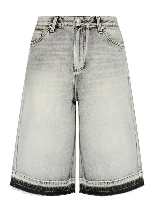 MISBHV Vintage Effect Denim Shorts - Grey