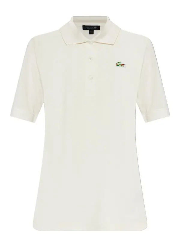 Lacoste Silk Polo - Cream