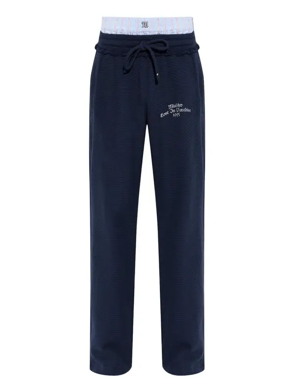 MISBHV Straight-leg Trousers - Navy Blue