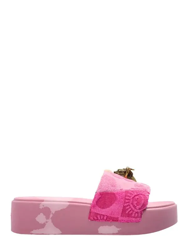 Kurt Geiger Meena Eagle Platform Slides - Pink