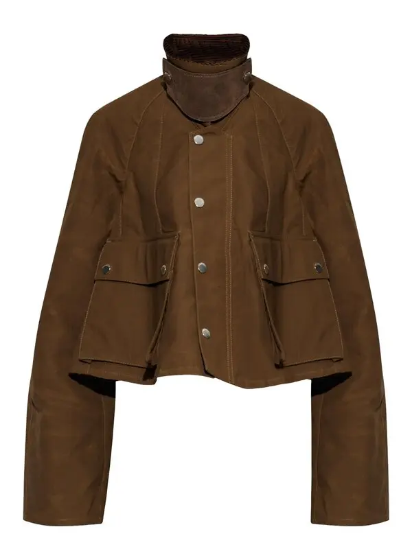 JW Anderson Corduroy Turtleneck Jacket - Brown