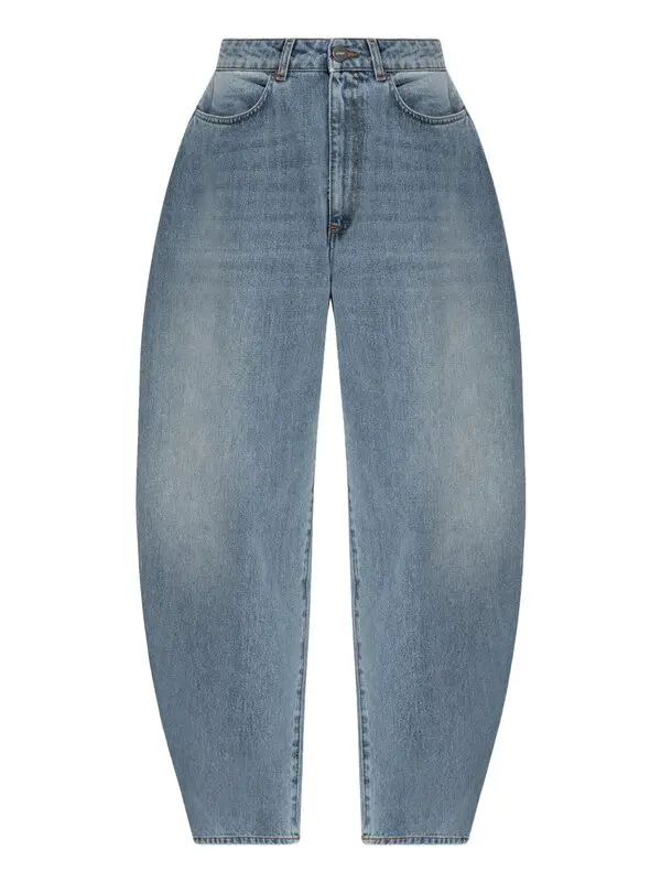 RÓHE High-rise Boyfriend Jeans - Blue