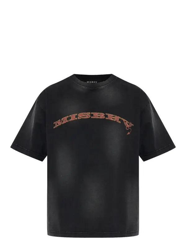 MISBHV T-shirt With Printed Logo - Grey