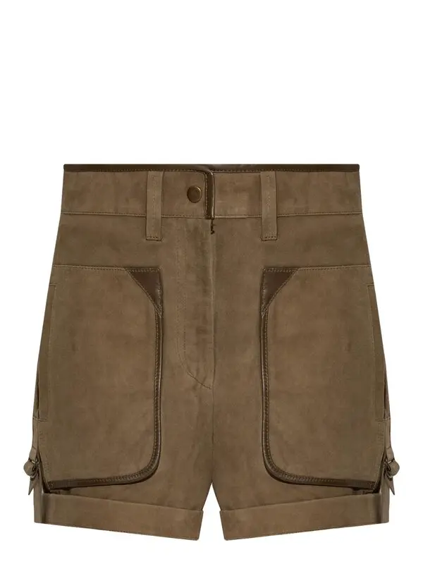 Isabel Marant Marline Suede Shorts - Brown