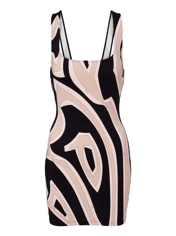 Emilio Pucci Labirinto Jersey Minidress - Pink