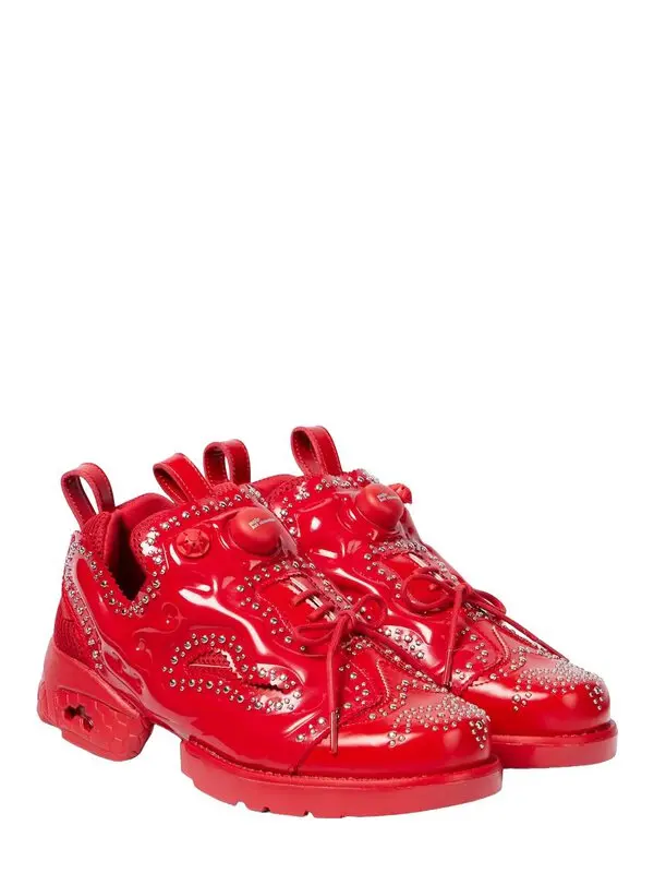 Noir Kei Ninomiya X Reebok Studded Brogue Sneakers - Red