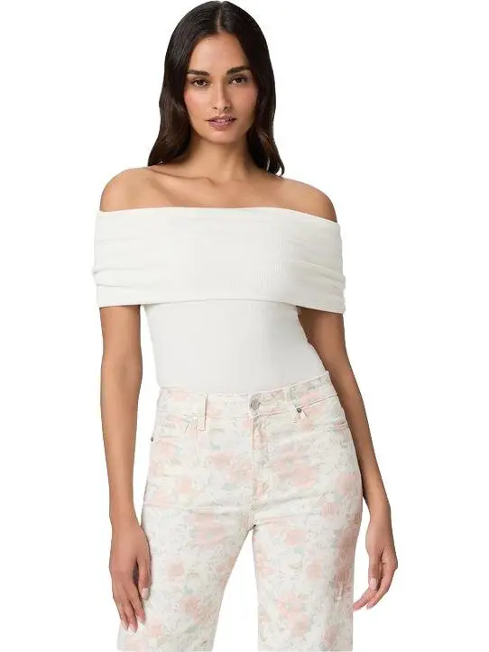 Paige Rosarita Off-the-shoulder Top - Neutral