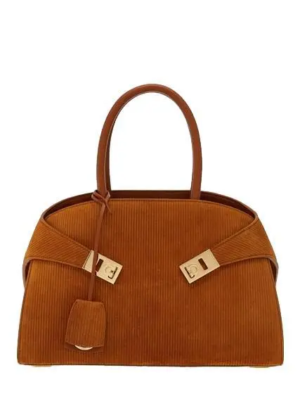 FERRAGAMO Hug Handbag - Brown