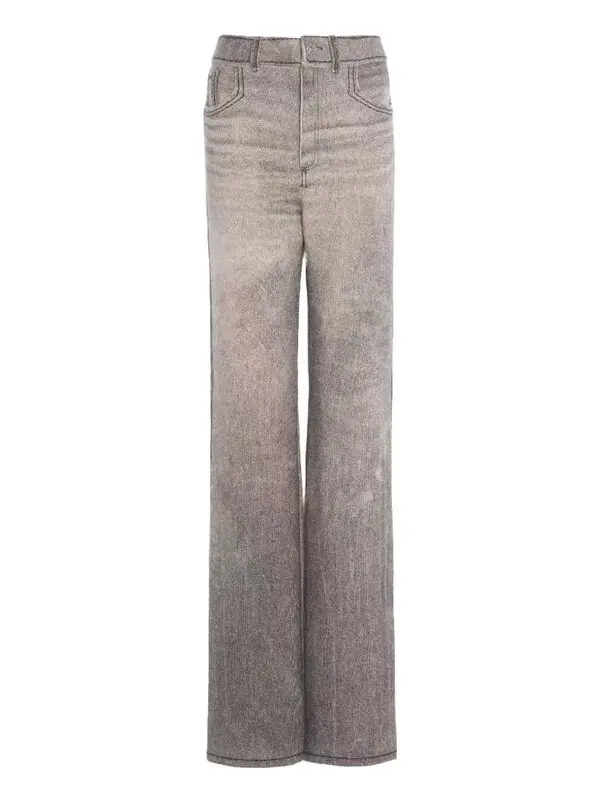 BARRIE Trompe-l’œil Flared Jeans - Grey