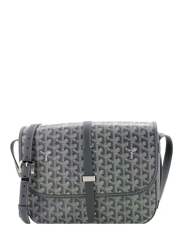 Goyard Belvedere Ii Mm Messenger Bag Coated Canvas - Grey