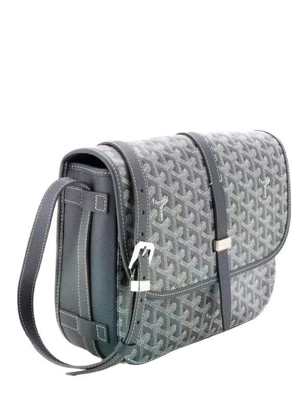 Goyard Belvedere Ii Mm Messenger Bag Coated Canvas - Grey