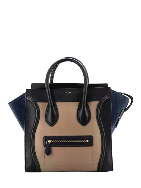 Celine Leather Mini Tote Bag - Black