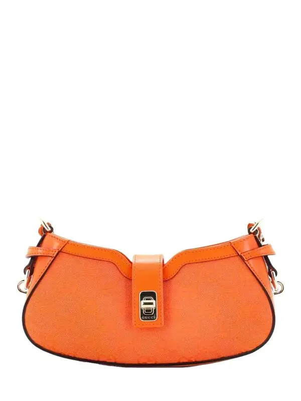 Gucci Gg Canvas Mini Shoulder Bag - Orange