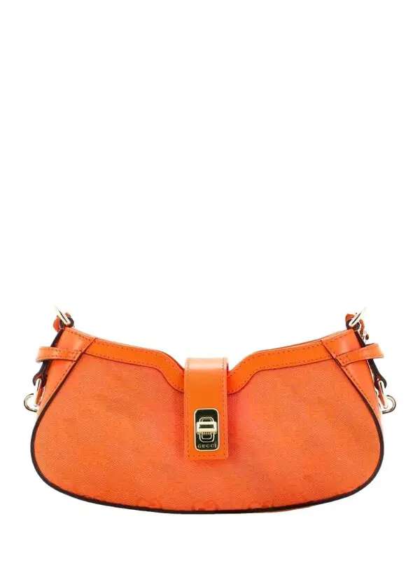 Gucci Gg Canvas Mini Shoulder Bag - Orange