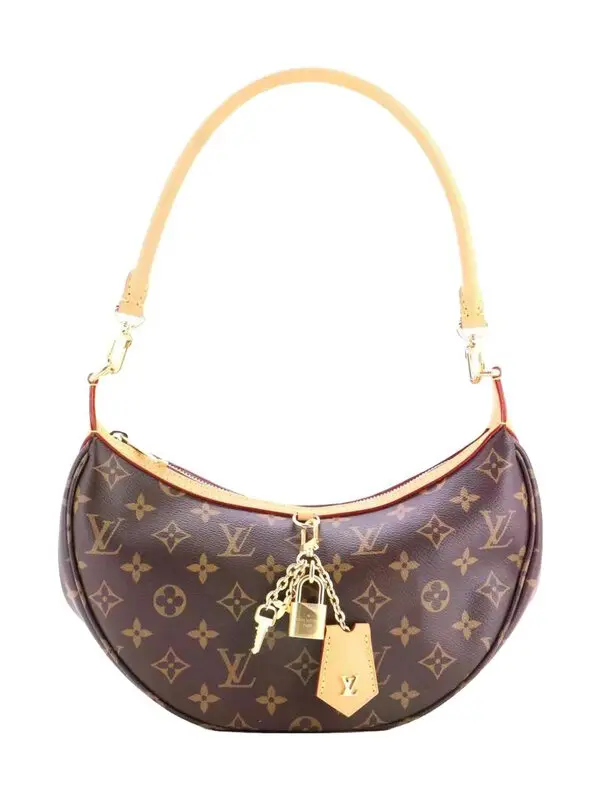 LOUIS VUITTON Monogram Canvas Shoulder Bag - Brown
