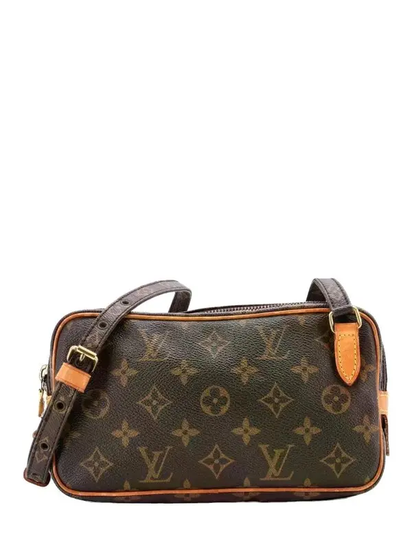 LOUIS VUITTON Pochette Marly Bandouliere Monogram Canvas - Brown