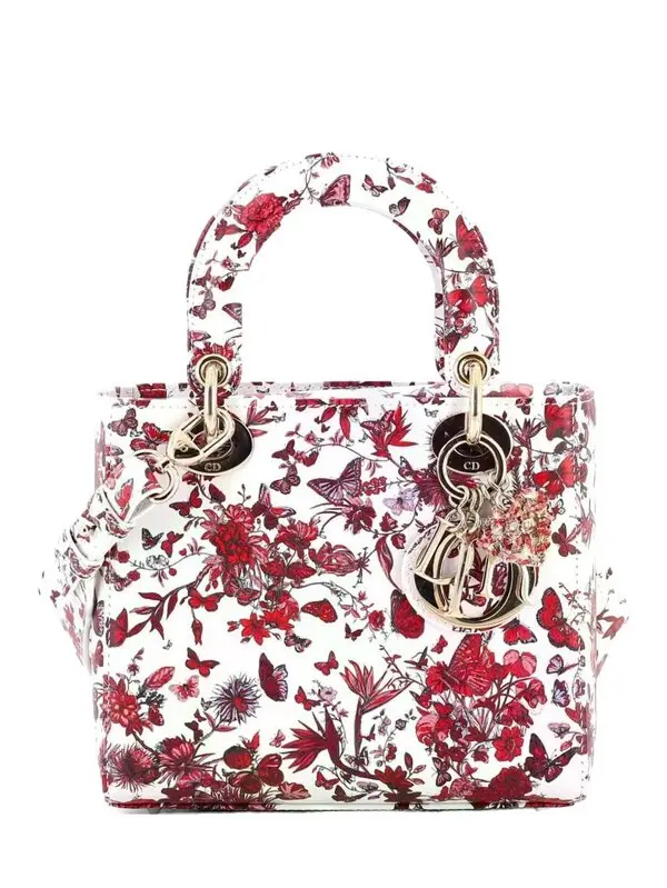 Dior My Abcdior Lady Printed Leather Small Satchel - Multicolour