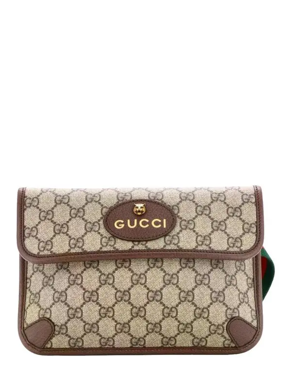 Gucci Neo Vintage Flap Belt Bag - Brown