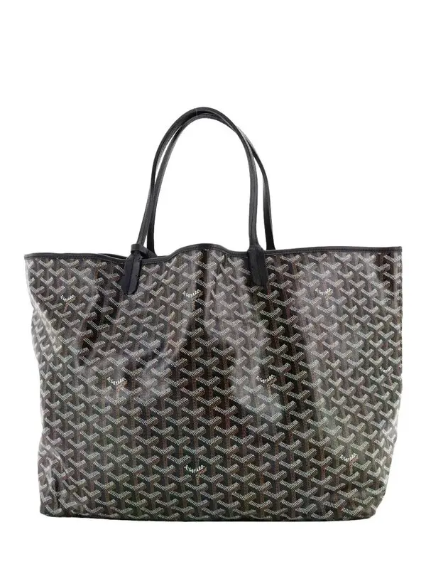 Goyard Saint Louis Coated Canvas Gm Tote Bag - Black