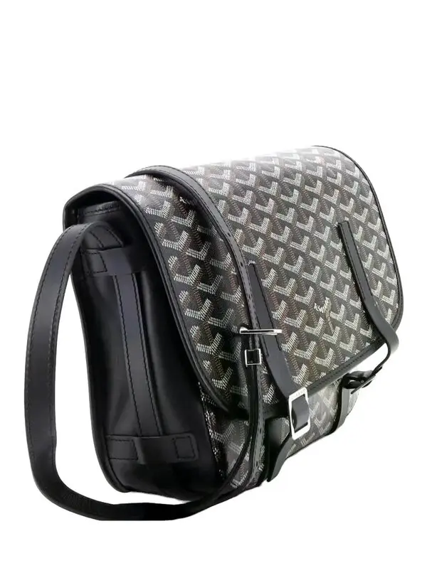 Goyard Belvedere Mm Crossbody Bag Coated Canvas - Black