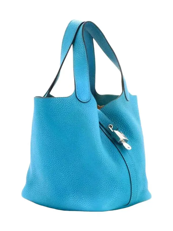 Hermès Picotin Lock Bag Clemence Pm - Blue