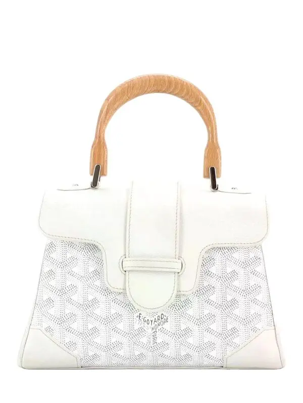 Goyard Saigon Top Handle Mini Shoulder Bag - White