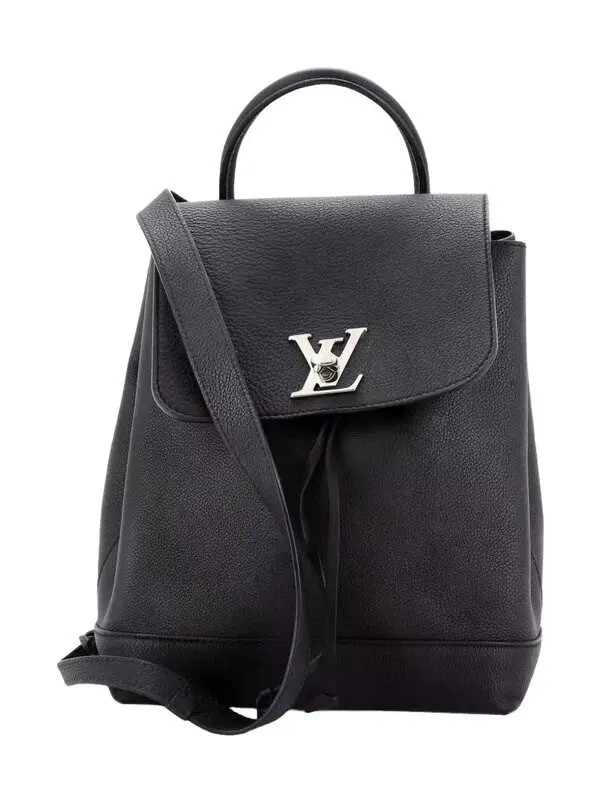 LOUIS VUITTON Lockme Leather Backpack - Black