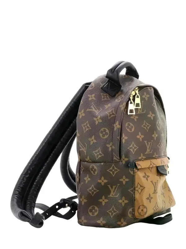 LOUIS VUITTON Palm Springs Reverse Monogram Canvas Pm Backpack - Brown