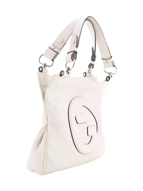Gucci Blondie Nm Diagonal Quilted Leather Small Tote Bag - White