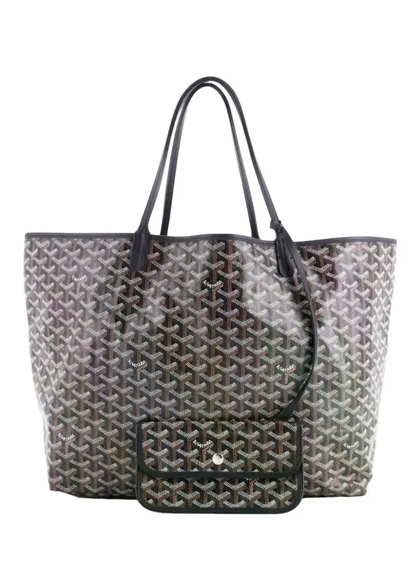 Goyard Saint Louis Coated Canvas Gm Tote Bag - Black