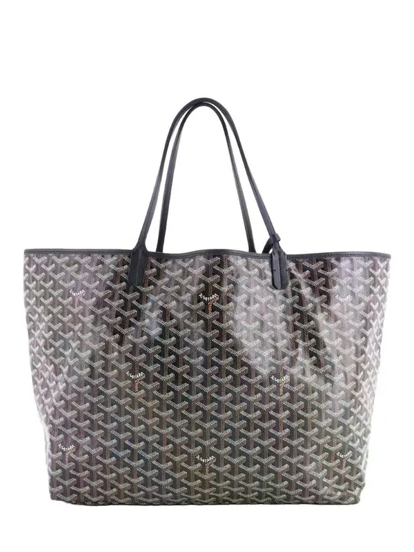 Goyard Saint Louis Coated Canvas Gm Tote Bag - Black