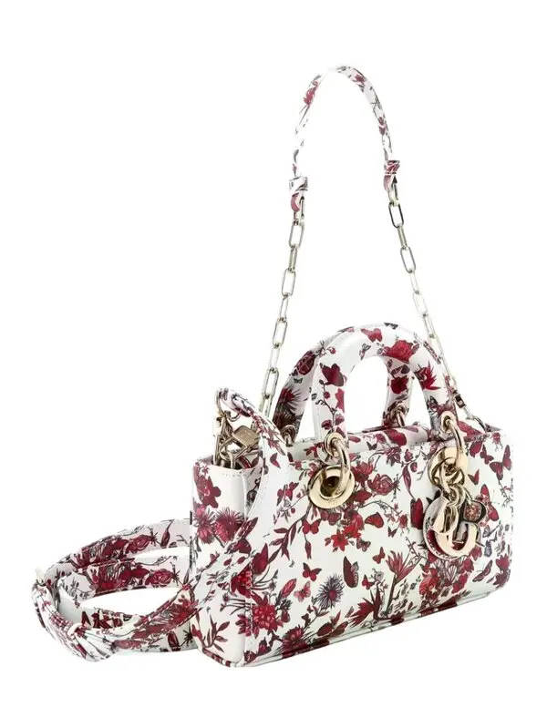 Dior Lady D-joy Printed Leather Small Satchel - Multicolour