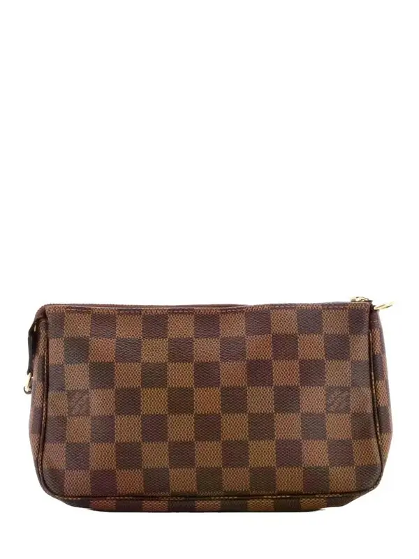 LOUIS VUITTON Pochette Accessoires Damier Clutch Bag - Brown