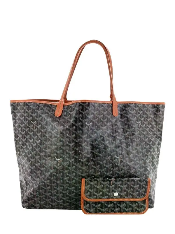 Goyard Saint Louis Coated Canvas Gm Tote Bag - Black