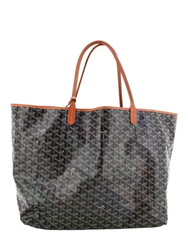 Goyard Saint Louis Coated Canvas Gm Tote Bag - Black