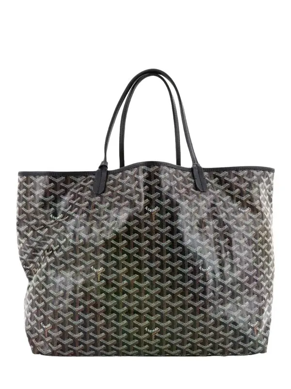 Goyard Saint Louis Coated Canvas Gm Tote Bag - Black