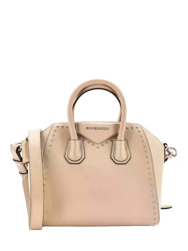 Givenchy Antigona Mini Studded Leather Satchel - Neutrals
