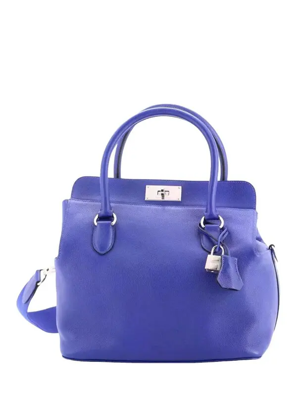 Hermès Toolbox 26 Satchel Evercolor - Blue
