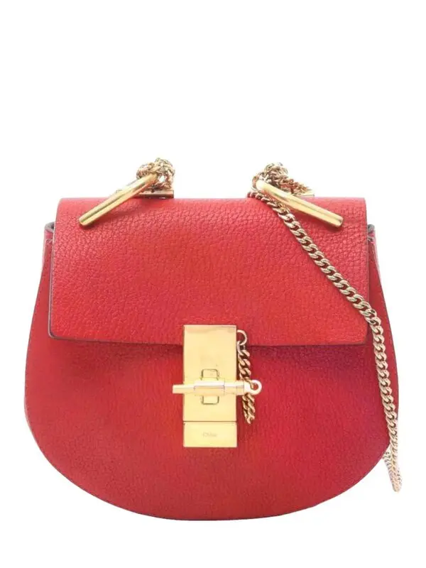 Chloé 2000s Drew Chain Cross Body Bag - Red
