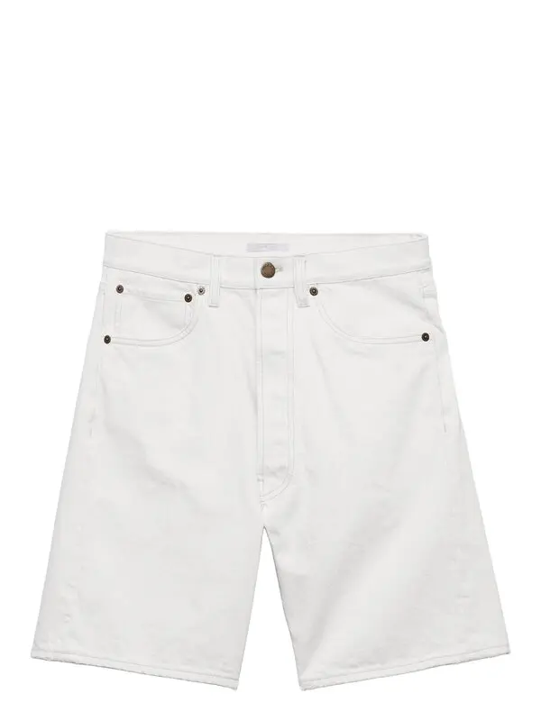 Prada Denim Bermuda Shorts - White